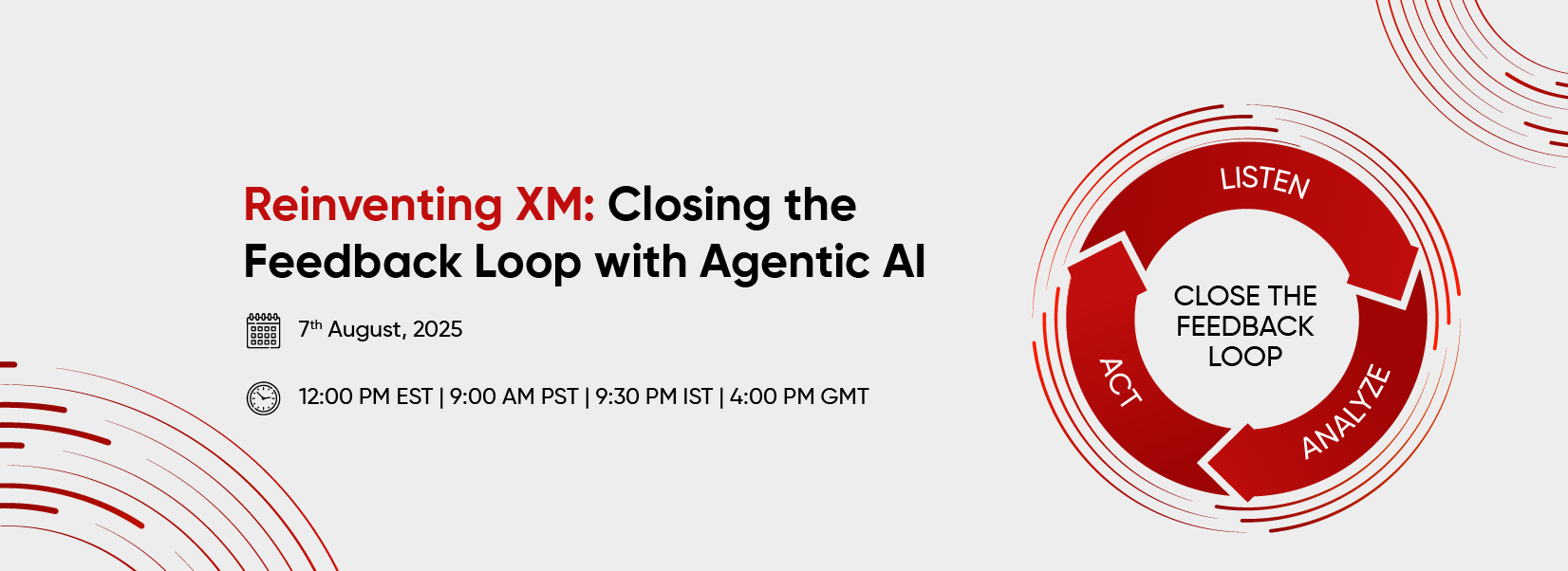 Live Webinar: Closing the feedback loop